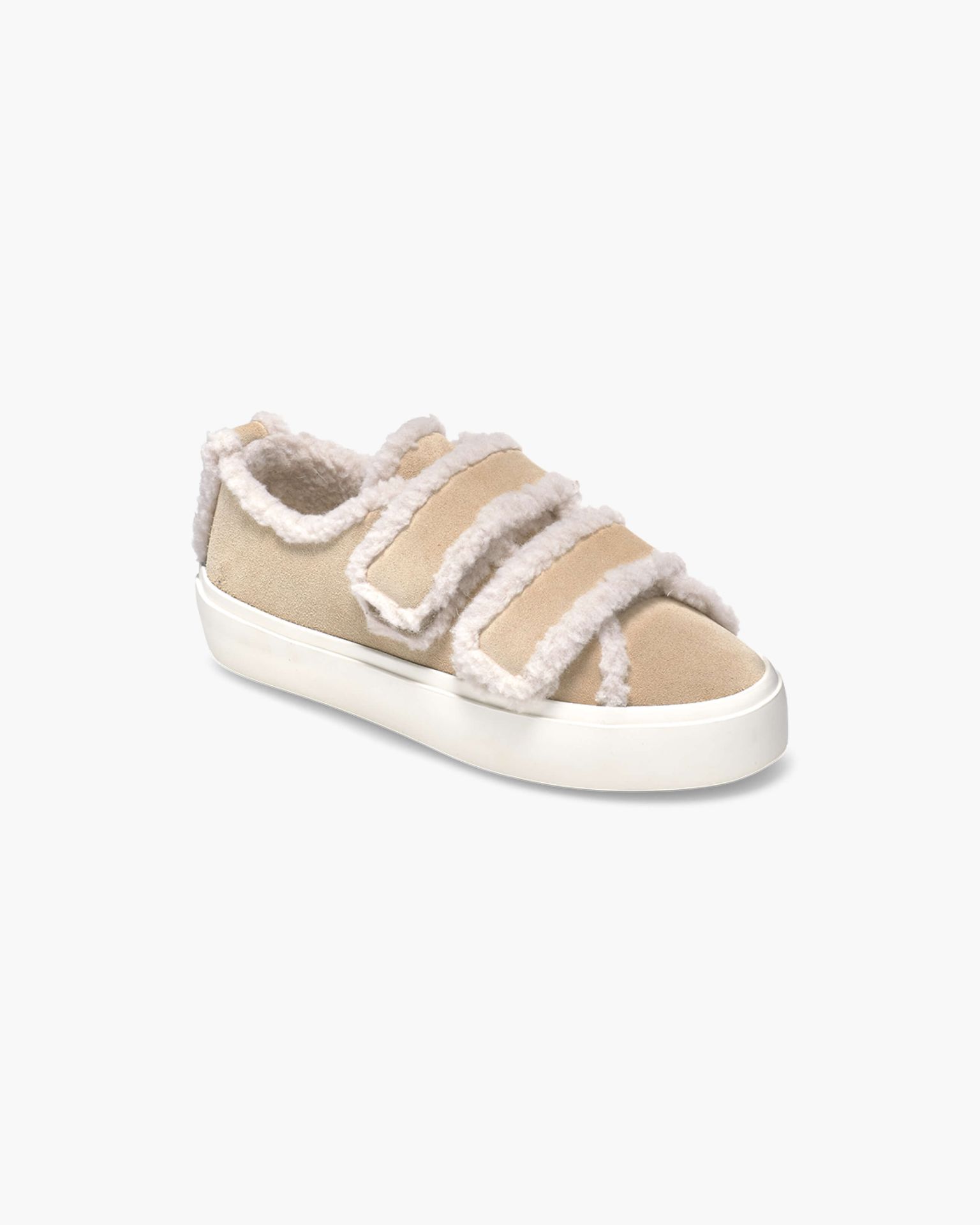 Shearling Low Velcro Sneaker for Women